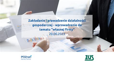 Zakładanie i prowadzenie działalności gospodarczej wprowadzenie do