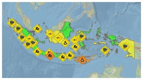 Peringatan Dini BMKG Minggu 30 Agustus 2020 Cuaca Ekstrem Berpotensi