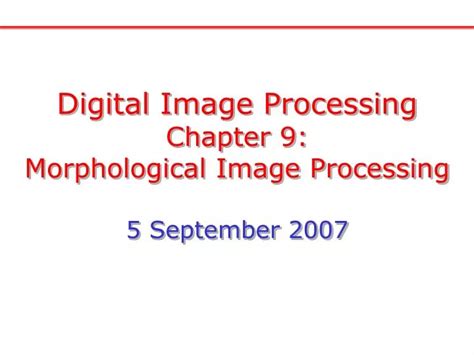 ppt chapter 9 morphological image processing digital