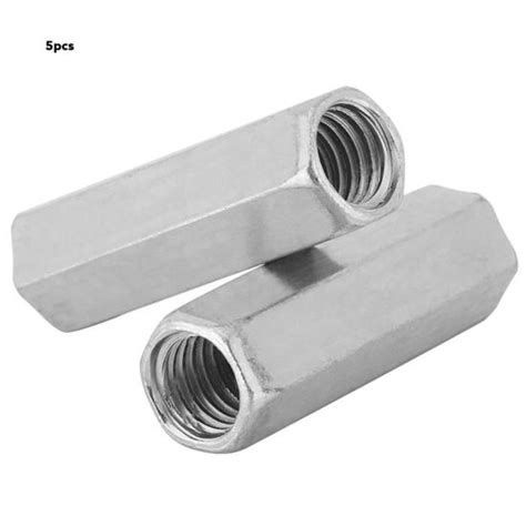 TMISHION Écrous Longs 5 pcs M8 Écrous à Tige Longue Hexagonales Écrous