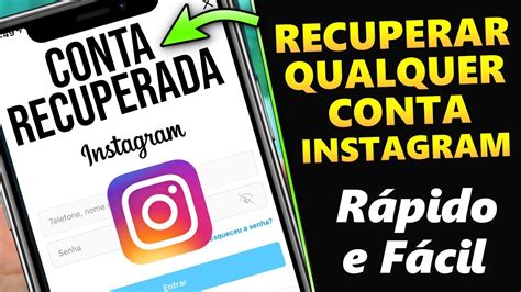 Como Recuperar QUALQUER Conta Do INSTAGRAM Sem EMAIL SEM SENHA E SEM