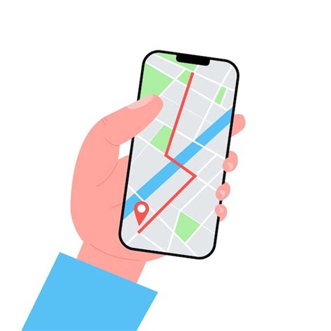 Premium Vector Mobile Gps Navigation Tracking Concept On Smartphone