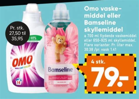 Omo Vaskemiddel Flydende Bilka April 2023 Alle Tilbudsavis