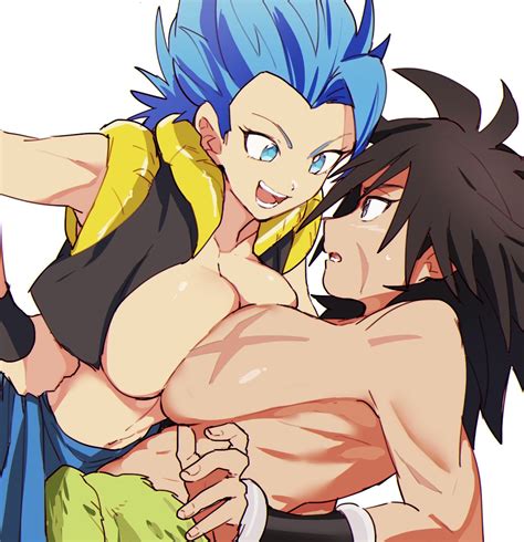 Rule 34 2girls Big Breasts Black Hair Blue Eyes Blue Hair Breast Press Breasts Broly Brown