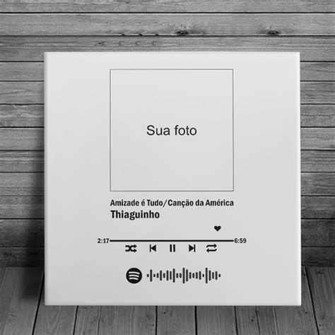 Azulejo Interativo Spotfy 15x15cm Sua Foto Elo7