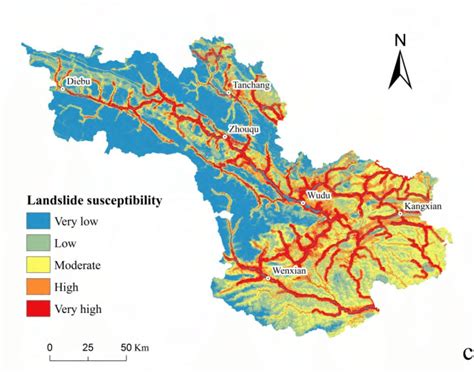 landslide susceptibility maps produced by a information value method download scientific