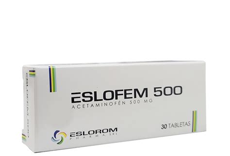 Eslofem 500Mg Tabletas El Farmaceutico