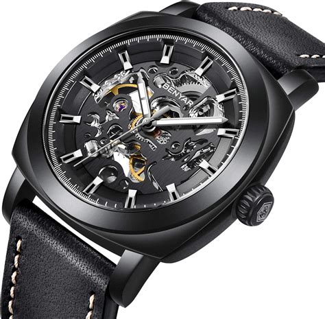 BY BENYAR Montre Homme Analogique Mécanique Automatique Montres Etanche