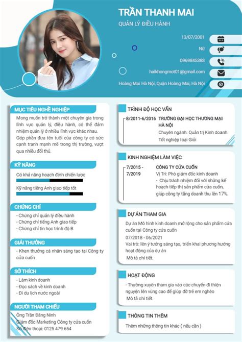 Cách thức tạo đột phá nơi phỏng vấn bằng mẫu CV xin việc quản lý