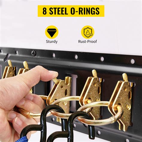 VEVOR E Track Tie Down Rail Kit 30PCS 5FT E Tracks Set Includes 4