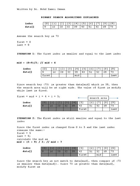 binary search algo explained pdf algorithms theoretical computer science