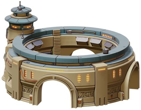 War Scenery Massa Dun Space Port