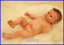 Reborn Baby Doll Naked Boy Handmade Newborn Full Body Vinyl Silicone