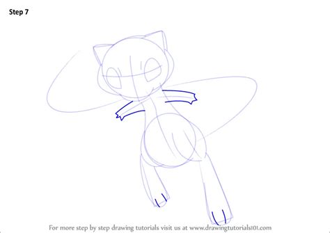 Learn How To Draw Mew From Pokemon Pokemon Step By Step Drawing