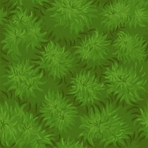 Seamless Texture Grass Background Green Bushes For Wallpaper Vector