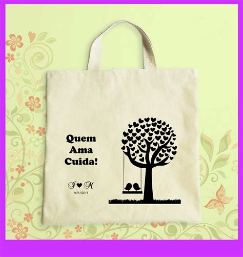Sacola Ecológica Casamento Ecobag Inove Artes Elo7