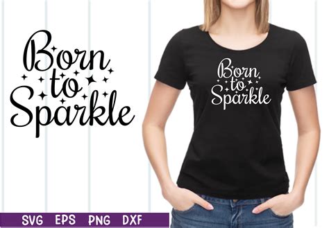 Born To Sparkle Svg Graphic By Design Hall Creative Fabrica