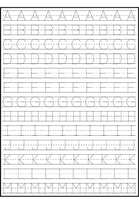 Printable Abc Traceable Worksheets Activity Shelter