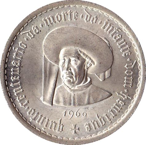 Moneda 10 Escudos Príncipe Enrique el Navegante 1960 Escudos