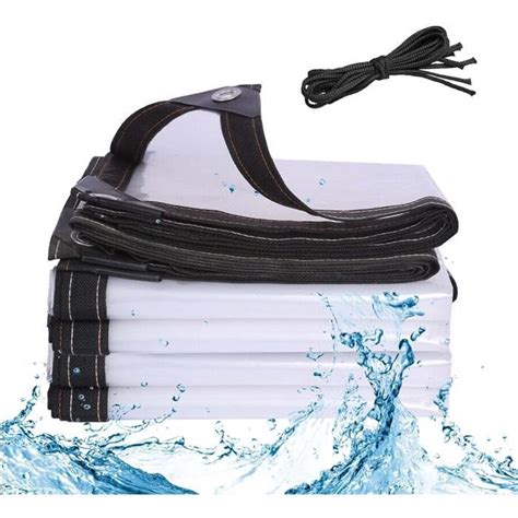X M Transparente B Che Pvc Avec Illets Bache De Protection Ext Rieur