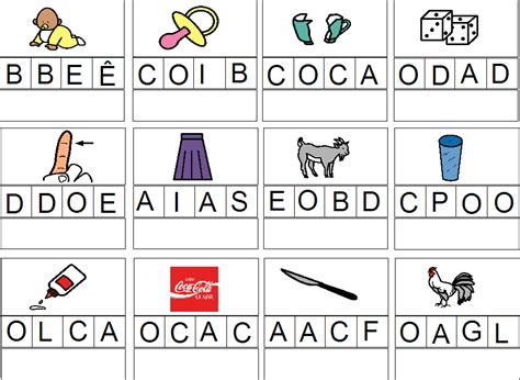 INCLUSÃO ORDENE AS LETRAS FORMANDO AS PALAVRAS