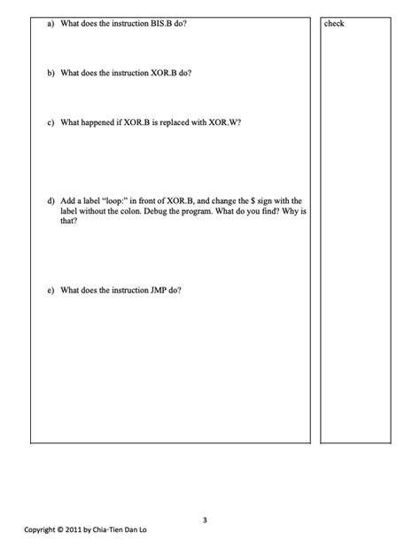 CS 3224 Lab 7 MSP430 Assembly Programming Basics In Chegg