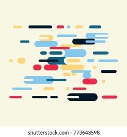 Colorful Composition Made Rounded Shapes Modern Stock Vector Royalty