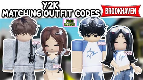 Y2K GIRL AND BOY MATCHING OUTFIT CODES FOR BROOKHAVEN RP BERRY AVENUE