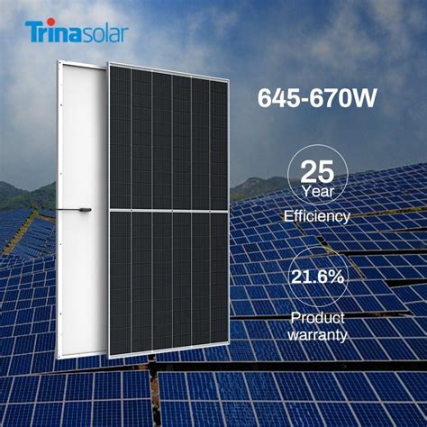 Trina High Efficiency High Power Monocrystalline Silicon 645W 650W 660W