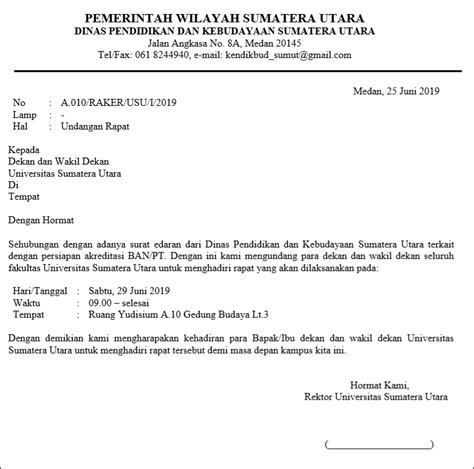 15 Contoh Surat Undangan Resmi Lengkap Dengan Komponennya