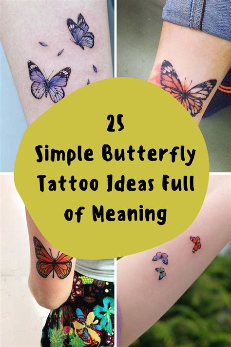 Simple Butterfly Tattoo Ideas Full Of Meaning Artofit