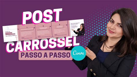 PASSO A PASSO Como Fazer POST CARROSSEL No CANVA Para INSTAGRAM YouTube