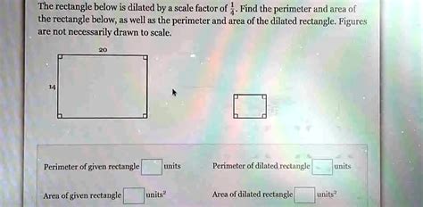 Solved The Rectangle Below Is Dilated By A Scale Factor Of Scale