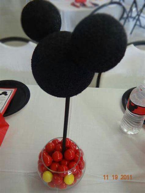 Centro De Mesa Mickey Mouse Fiesta De Mickey Mouse Adornos De Mickey