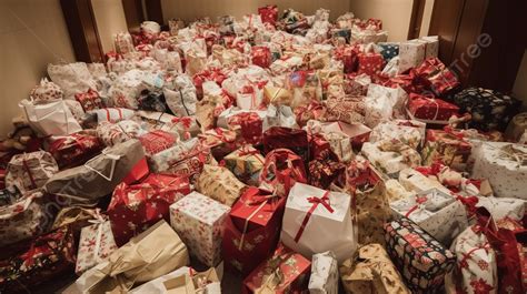 Pile Of Presents Background
