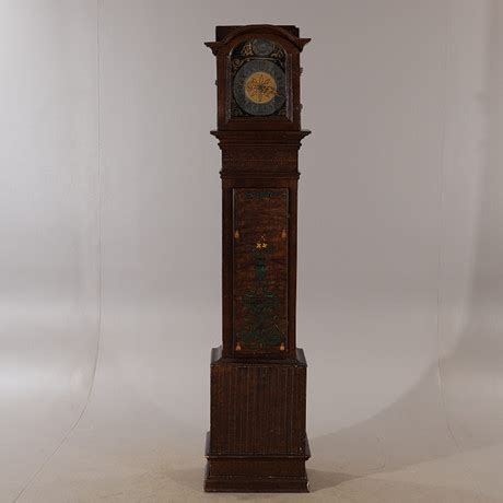 GOLVUR drickamålat daterat 1858 Klockor Ur Golvur Auctionet