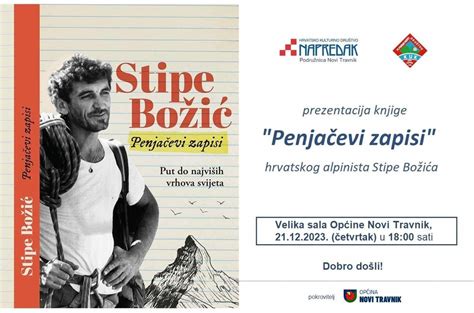 Promocija knjige hrvatskog alpiniste Stipe Božića Drukčiji radio