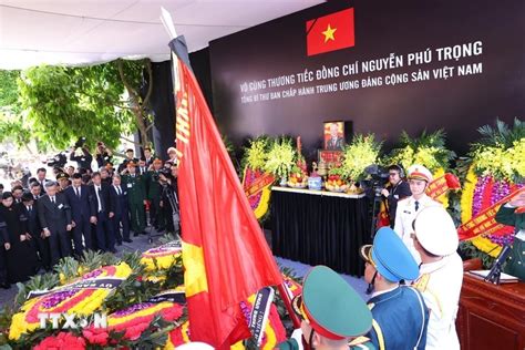Lễ an táng Tổng Bí thư Nguyễn Phú Trọng tại Nghĩa trang Mai Dịch Đài
