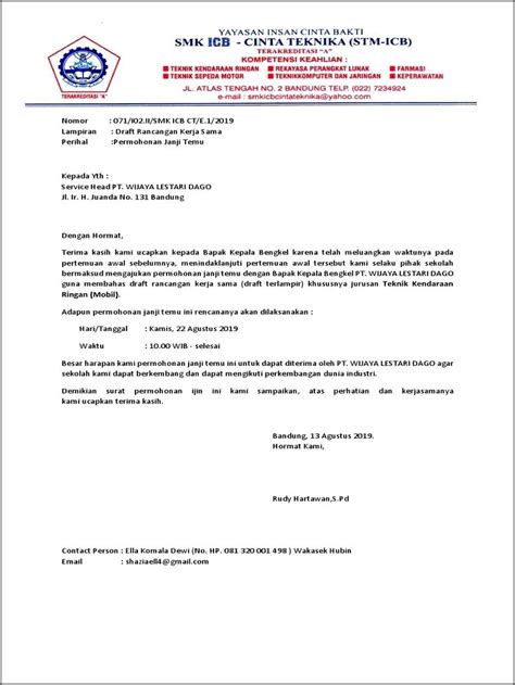 Contoh Ema Surat Permohonan Appointment The Best Porn Website