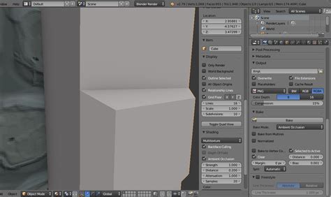 Blender Internal Render Engine Is There A Way To Bake Ambient