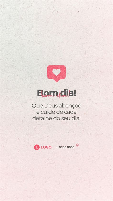 Story Frase Motivacional Bom dia Social Media PSD Editável download