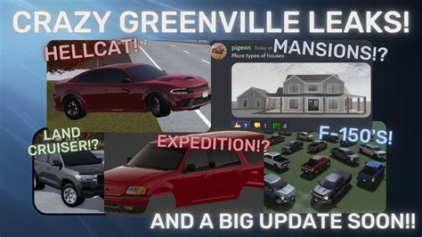 The CRAZIEST Greenville Leaks Update Soon NEW FEATURES CARS