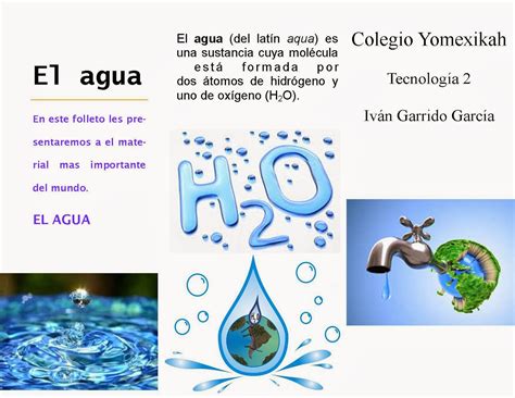 Folletos Sobre El Cuidado Del Agua Imagui