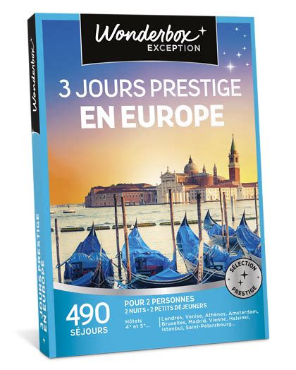 Coffret Cadeau 3 Jours Prestige En Europe Wonderbox