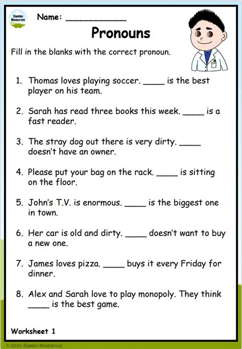 Grade 3 Pronoun Worksheets Free Printables Worksheets Worksheets