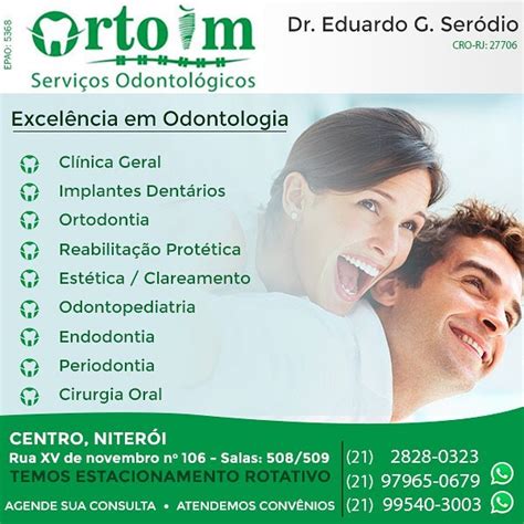 Clínica Odontológica em Niterói Ortoim Serviços Odontológicos