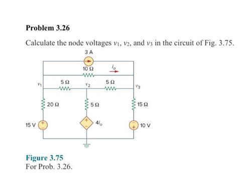 Solved Calculate The Node Voltages V V And V In The Chegg