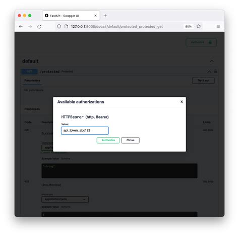 TIL FastAPI OpenAPI And Bearer Token Authentication