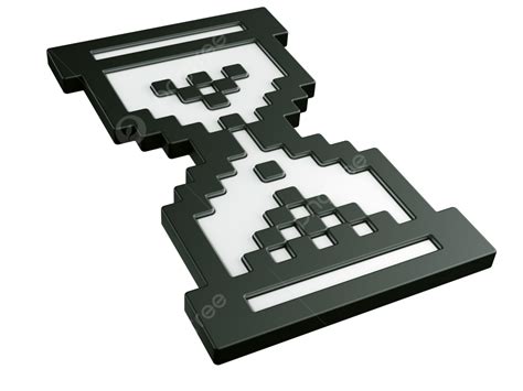 Cursor De Ratón De Reloj De Arena 3d Sin Temporizador De Sombras PNG