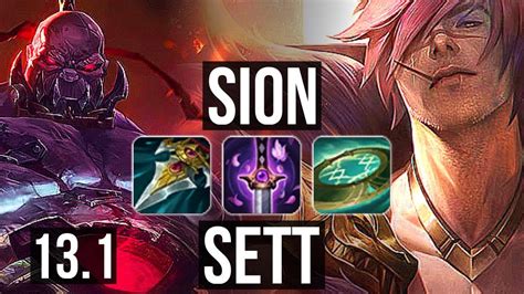 Sion Vs Sett Top M Mastery Solo Kills Games Euw